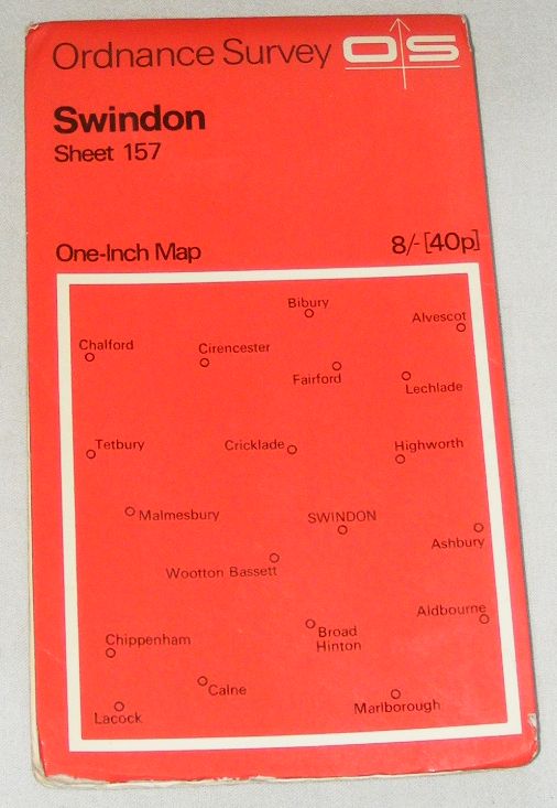 Swindon. Sheet 157 One-Inch Map Seventh Series