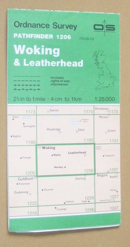 Woking and Leatherhead. Pathfinder Map Sheet 1206 (TQ 05/15)