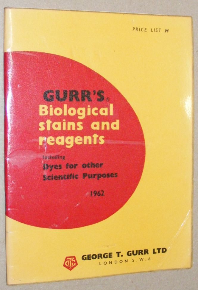 Price List of Gurr's Biological Stains and Reagents including Dyes for ...