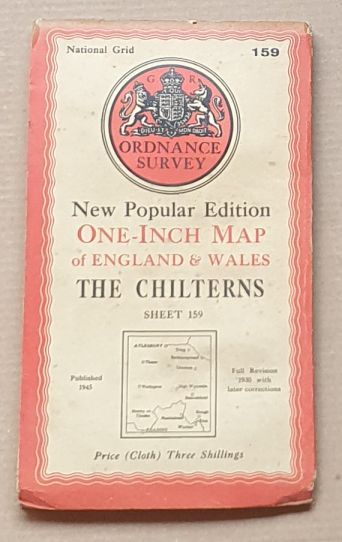 The Chilterns. Sheet 159 One-Inch Map of England & Wales, New Popular ...