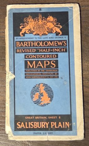 Bartholomew's Revised Half-Inch Map, Great Britain Sheet 8. Salisbury ...